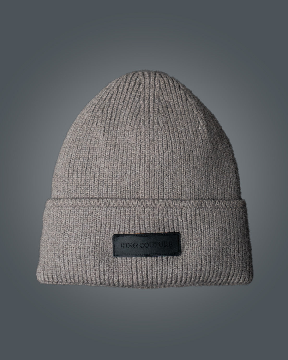 Dark Grey Kitted Beanie
